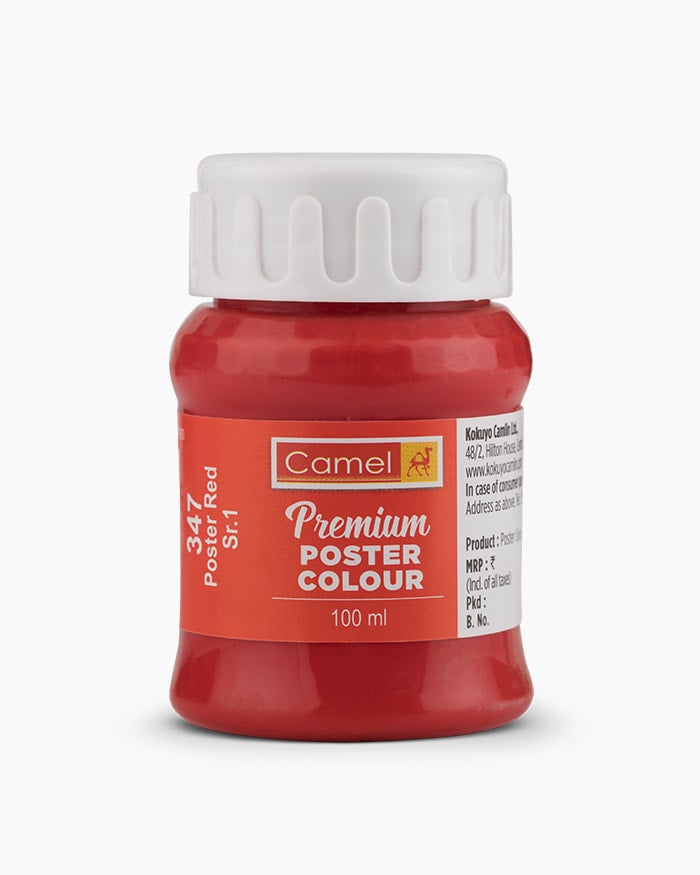CAMLIN PREMIUM POSTER COLOUR 100 ML POSTER RED – Himalaya Fine Art