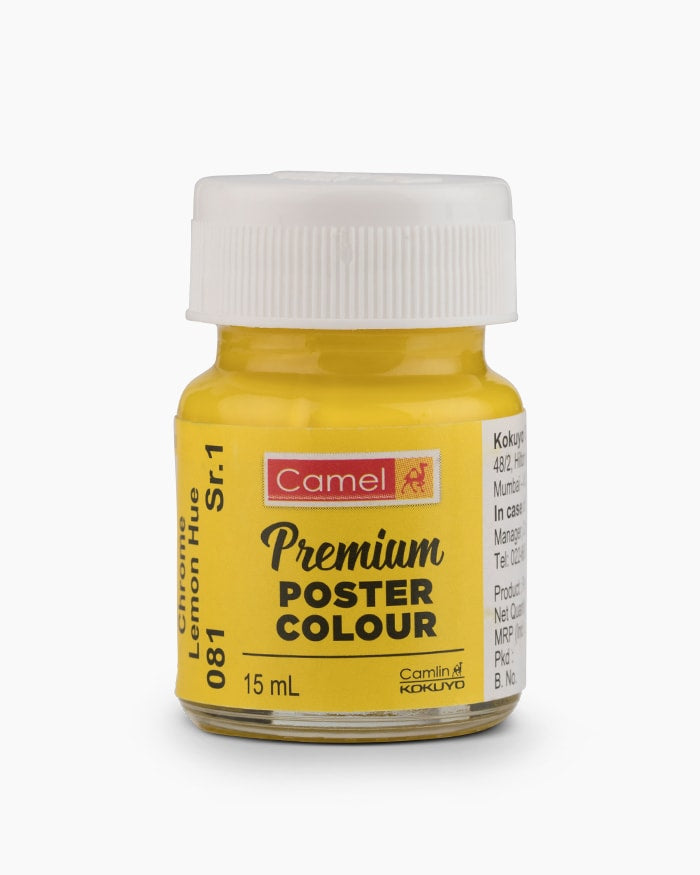 CAMLIN PREMIUM POSTER COLOUR 15 ML CHROME LEMON – Himalaya Fine Art