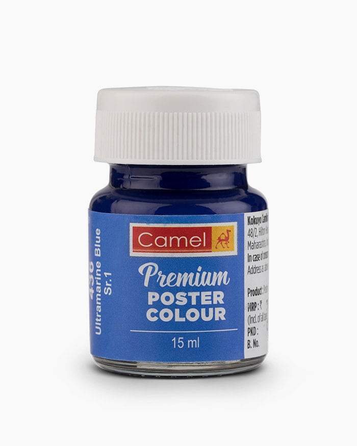 CAMLIN PREMIUM POSTER COLOUR 15 ML ULTRAMARINE BLUE – Himalaya Fine Art