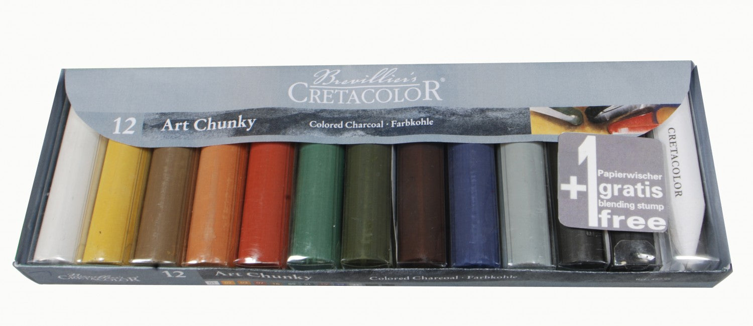 CRETACOLOR ART CHUNKY CHARCOAL + GRAPHITE SET OF 12 (497 99) – Himalaya ...
