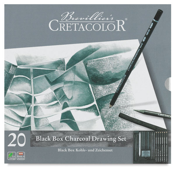 CRETACOLOR BLACK BOX CHARCOAL SET OF 20 (400 30) – Himalaya Fine Art