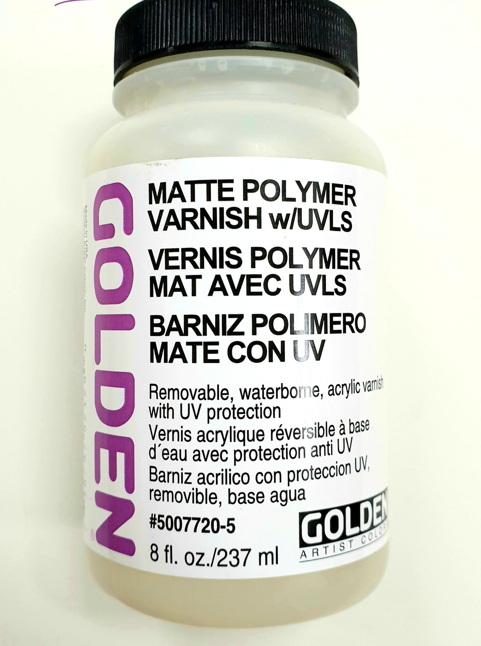 GOLDEN ACRYLIC POLYMER VARNISH UV MATT 237 ML - – Himalaya Fine Art