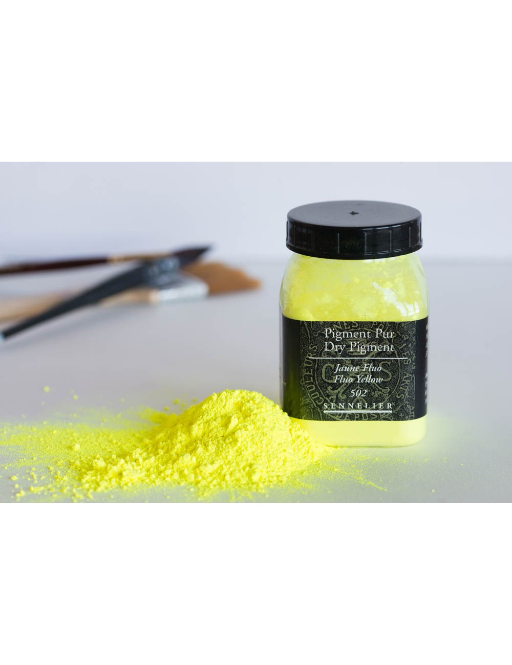 SENNELIER DRY PIGMENT FLUO YELLOW 150G (-) – Himalaya Fine Art