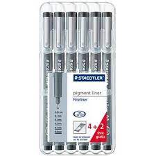 STAEDTLER PIGMENT LINER SET OF 4+2 – Himalaya Fine Art