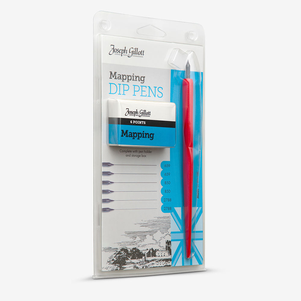 JOSEPH GILLOTT PEN MAPPING DIP PENS SET (35816) – Himalaya Fine Art