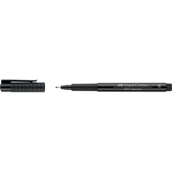 FABERCASTELL PITT PEN MEDIUM LINE BLACK – Himalaya Fine Art