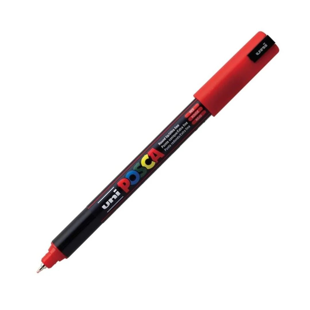 UNIPOSCA MARKER ULTRAFINE PC-1MR RED – Himalaya Fine Art