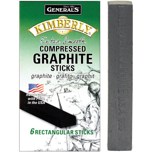 GENERAL COMPRESSED RECTANGLE GRAPHITE STICK – Himalaya Fine Art