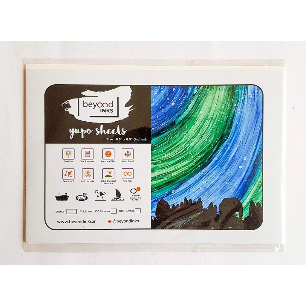 BEYOND YUPO PAPER SHEETS 150 MICRONS 9.5X6.5 PACK OF 10 – Himalaya Fine Art