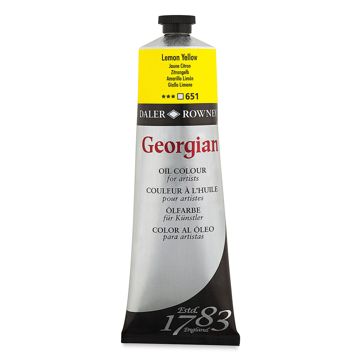 DALER & ROWNEY GEORGIAN OIL COLOUR 225 ML LEMON YELLOW (111225651 ...