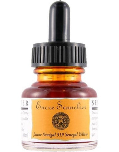 SENNELIER SHELLAC INK SENEGAL YELLOW 30 ML (519) – Himalaya Fine Art