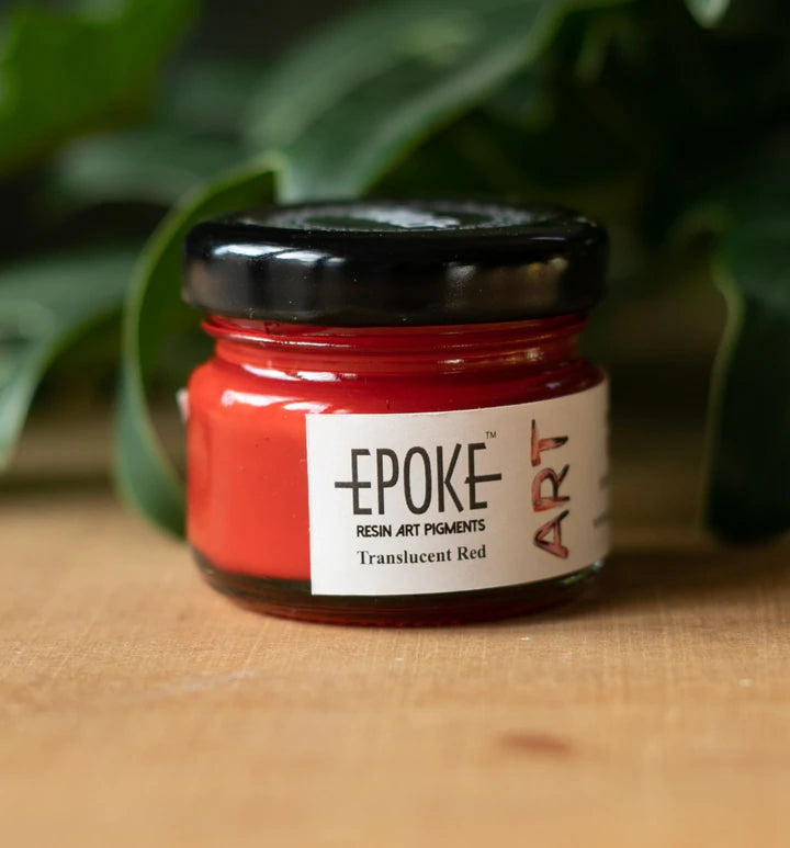 EPOKE RESIN ART PIGMENT TRANSLUCENT RED 20 GMS – Himalaya Fine Art