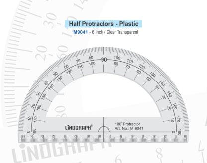 LINOGRAPH HALF PROTRACTOR 180 DIGREE – Himalaya Fine Art