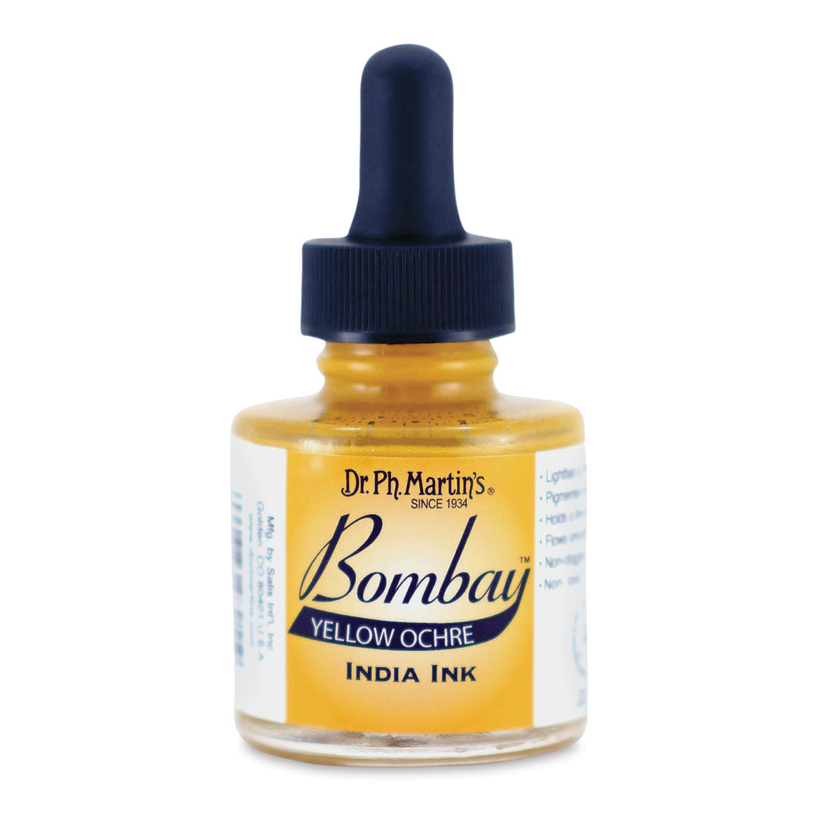 DR. P H MARTINS BOMBAY INDIA INK 30 ML YELLOW OCHRE – Himalaya Fine Art
