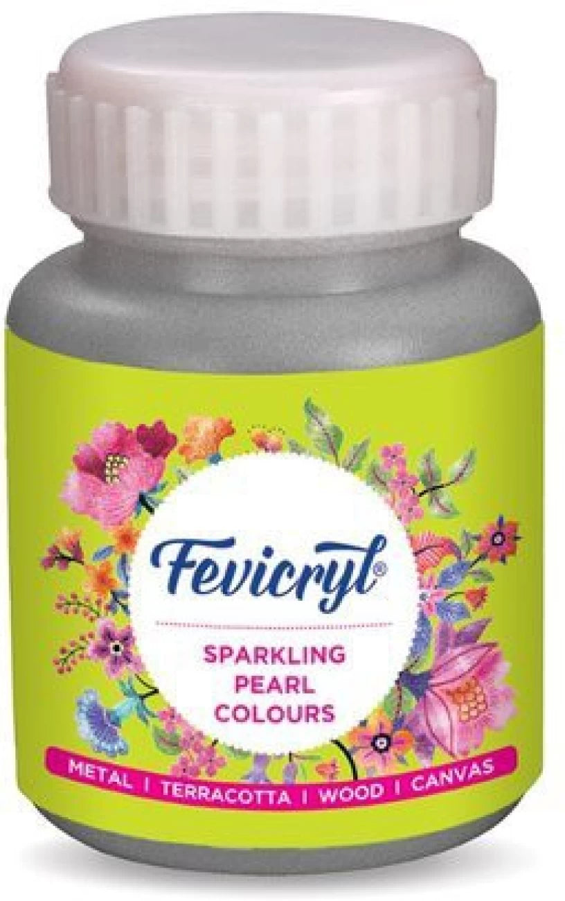 FEVICRYL ACRYLIC COLOUR 910 SPARKLING PEARL SILVER 100 ML – Himalaya ...