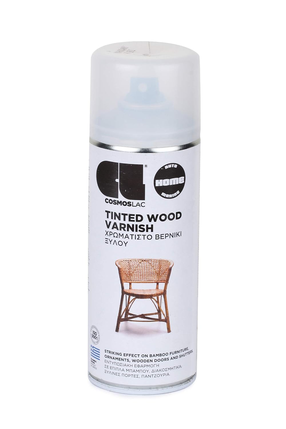 COSMOS ACRYLIC SPRAY PAINT 400 ML TINTED WOOD VARNISH MAHOGANY N601 ...